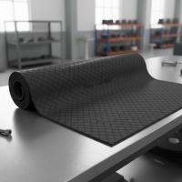 China Customized Diamond Pattern Rubber Pulley Lagging 10mm Wear Resistant Conveyor Pulley Cover for sale