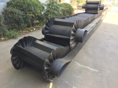 China Heavy Duty Industrial Rubber Corrugated Sidewall Cleated Conveyor Belt 300-2500mm Width for sale