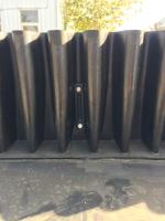 China Black Corrugated Sidewall Conveyor Belt 60-400mm Height Heavy Duty Transport for sale