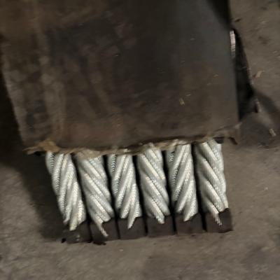 China MWIN Rubber Coated Flat Seel Wire Rope Designed For Mining Balance System for sale