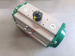 China 10mm Pneumatic Rack And Pinion Actuator Control Valves for sale