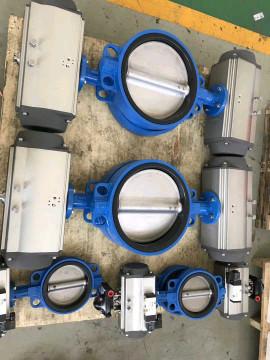 China Double Acting Pneumatic Actuator Operated Butterfly Valve for sale