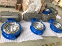 China Double Acting Pneumatic Actuator Operated Butterfly Valve for sale