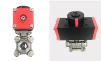China AT pneumatic ball valve actuator 90 degree air rotary actuator control ball valves for sale