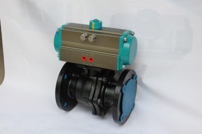 China Air Torque Pneumatic Actuator 3 Way Ball Valve And Actuator for sale