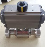 China Rack And Pinion Pneumatic Rotary Actuator Air Consumption Control For Valves for sale