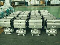 China Thread WCB Stainless Steel On Off Ball Valve With Pneumatic Actuator PN16 PN25 PN40 for sale
