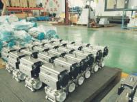 China Thread WCB Stainless Steel On Off Ball Valve With Pneumatic Actuator PN16 PN25 PN40 for sale