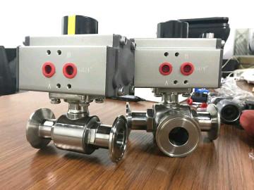 China ISO ATEX Certified Pneumatic Actuator Ball Valve for sale