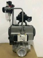 China Pneumatic Actuator  90 degree control  ball valves for sale