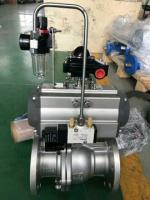 China Pneumatic Actuator  90 degree control  ball valves for sale
