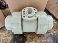 China Double Acting Pneumatic Actuator PVC ball valve with pneumatic actuator for sale