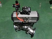 China Aero2 Pneumatic Ball Valve Actuator Air Control  Three Way Y Type Ball Valve for sale
