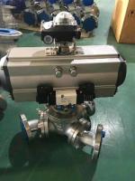 China Aero2 Pneumatic Ball Valve Actuator Air Control  Three Way Y Type Ball Valve for sale