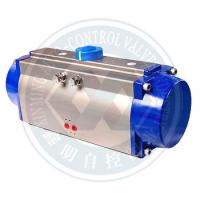 China Deep Hard Oxidation Aluminum Alloy Actuator Body Pneumatic Butterfly Valve And Ball Valves for sale