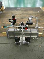 China 3 position pneumatic rotary actuators 0-180 degree pneumatic actuators pneumatic actuator control valves for sale