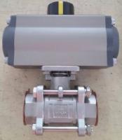 China Stainless Steel Actuated Ball Valves With 90° Pneumatic Actuator Air Torque for sale