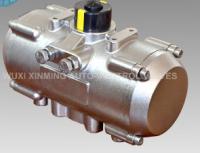 China 316 304 Stainless Steel Pneumatic Actuator 3 Way Ball Valve 1/4 Turn for sale