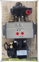 China 2-8bar 90 Degree Single Acting Pneumatic Actuator Ball Valve for sale