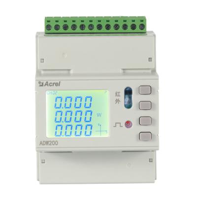 China DIN35mm Installation Multi Loop Wireless Energy Meter ADW210 Series for sale