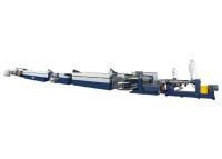China Llhdpe Plastic Monofilament Extrusion Machine PP Artificial Grass Turf Yarn for sale