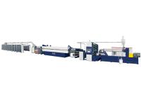 China PP Plastic Tape Extrusion Line HDPE Flat Film Double Die Stretching for sale