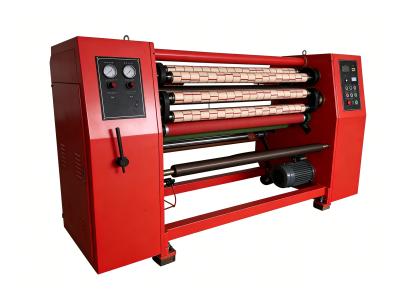 China Super Clear Stable Running Pneumatic Control Tape Slitter For OPP Soundless Tape Rolls for sale