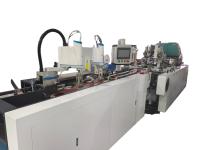 China Automatic 188 2 Robot Arms Flat Paper Handle Pasting Machine High Speed Strong Adhesion for Paper Bag Handle Production for sale