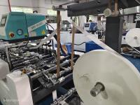 China Stable Performance 188 Automatic 2 Robot Arms Flat Paper Handle Pasting Machine Precise Control for Paper Handle System for sale