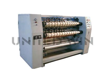 China Super Clear Tape Slitting Machine For OPP Soundless Tapes Pneumatic Tension Control for sale