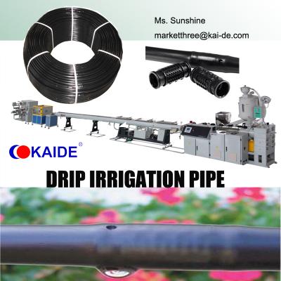 China Inlaid Cylindrical Type Drip Irrigation Pipe Making Machinery for sale