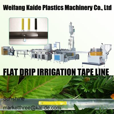 China 180m/mim Inline Flat Drip Irrigation Tape Production Line KAIDE factory for sale