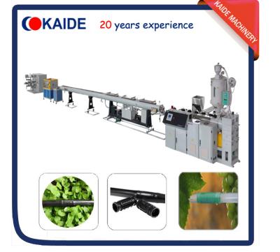 China Inline Cylinder PE Drip Irrigation Pipe Extrusion line KAIDE factory for sale