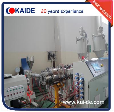 China Glassfiber PPR pipe making machine 28-30m/min KAIDE extruder for sale