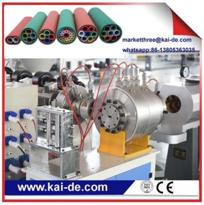China PE silicone microduct  extrusion machine 5/3.5mm, 10/8mm,12/10mm   Air blowing Telecommunication Cable Installation for sale
