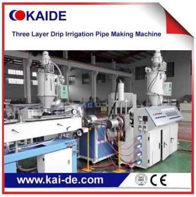 China triple layer drip irrigation pipe  extruder machine price for sale