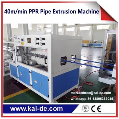 China Bigh Capacity PPR pipe making machine double pipes speed 40m/min for sale