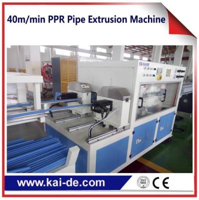China High speed PPRC water pipe production machine 40m/min double outlet extruder machine for sale