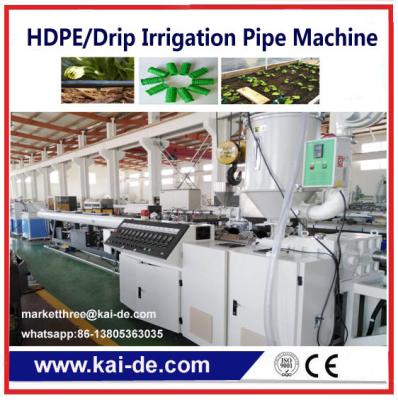 China PE  Emitting Pipe Extrusion Machine HDPE Drip Laterial pipe making  machine for sale