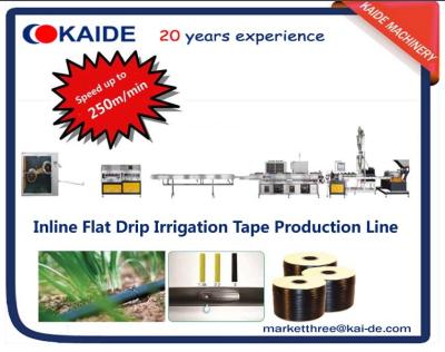 China Irrigation Tape Production Machine with flat dripper inside speed 250m/min for sale