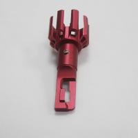 China LED Light Aluminum CNC Machining Parts , Red Anodized CNC Machining Parts for sale