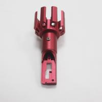China LED Light Aluminum CNC Machining Parts , Red Anodized CNC Machining Parts for sale