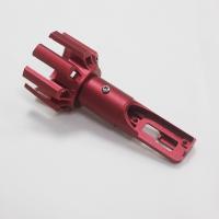China LED Light Aluminum CNC Machining Parts , Red Anodized CNC Machining Parts for sale