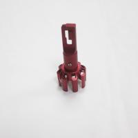 China LED Light Aluminum CNC Machining Parts , Red Anodized CNC Machining Parts for sale