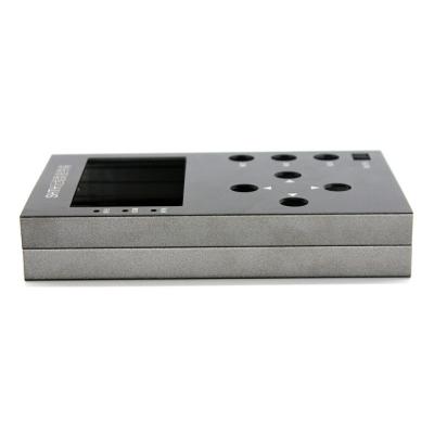 China ISO9001 Extruded CNC Aluminum Enclosure Profile Anodizing Grey Blast Sand for sale