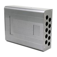 China ISO9001 Extruded CNC Aluminum Enclosure Profile Anodizing Grey Blast Sand for sale