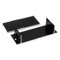 China Al6063-T5 PCB Extruded Aluminum Box , 2pcs Baffle Aluminum Extrusion Enclosure for sale