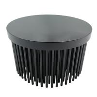 China Extruded Cold Forging Heat Sink Diameter 120mm For 50W LED Light for sale