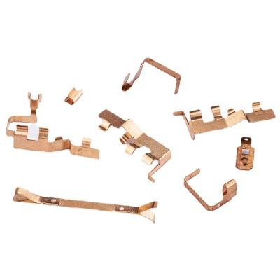China Switch Electrical CNC Stamping Parts Copper For Silver Contact Rivet for sale