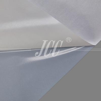 China Copolyester PES Hot Melt Adhesive Film for Reflective Materials - 125-145℃ Press Temperature, 40℃ Washable for sale